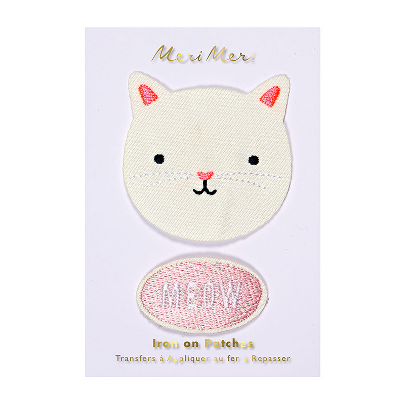 Meri Meri - Gestickte Bügelbilder „Katze“ | LottiKlein