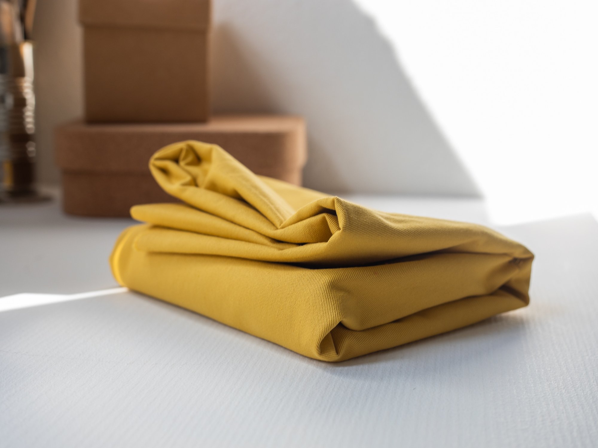 mind the MAKER - Washed Cotton Twill (9oz) - Mellow Yellow - LottiKlein