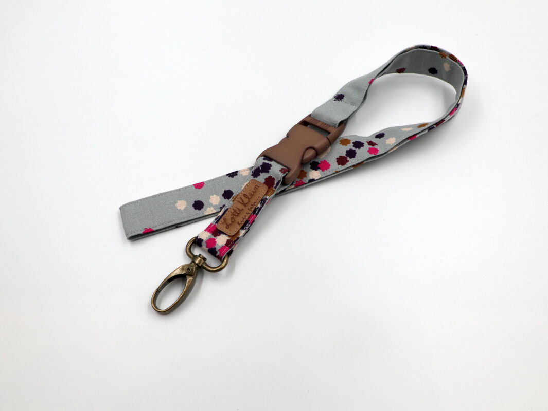 Schlüsselband "Gray Hax" individuell und handmade aus Berlin - LottiKlein