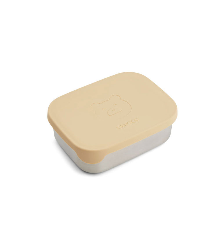 Liewood - Edelstahl Brotdose "Arthur Lunchbox" - Mr Bear Wheat Yellow ...
