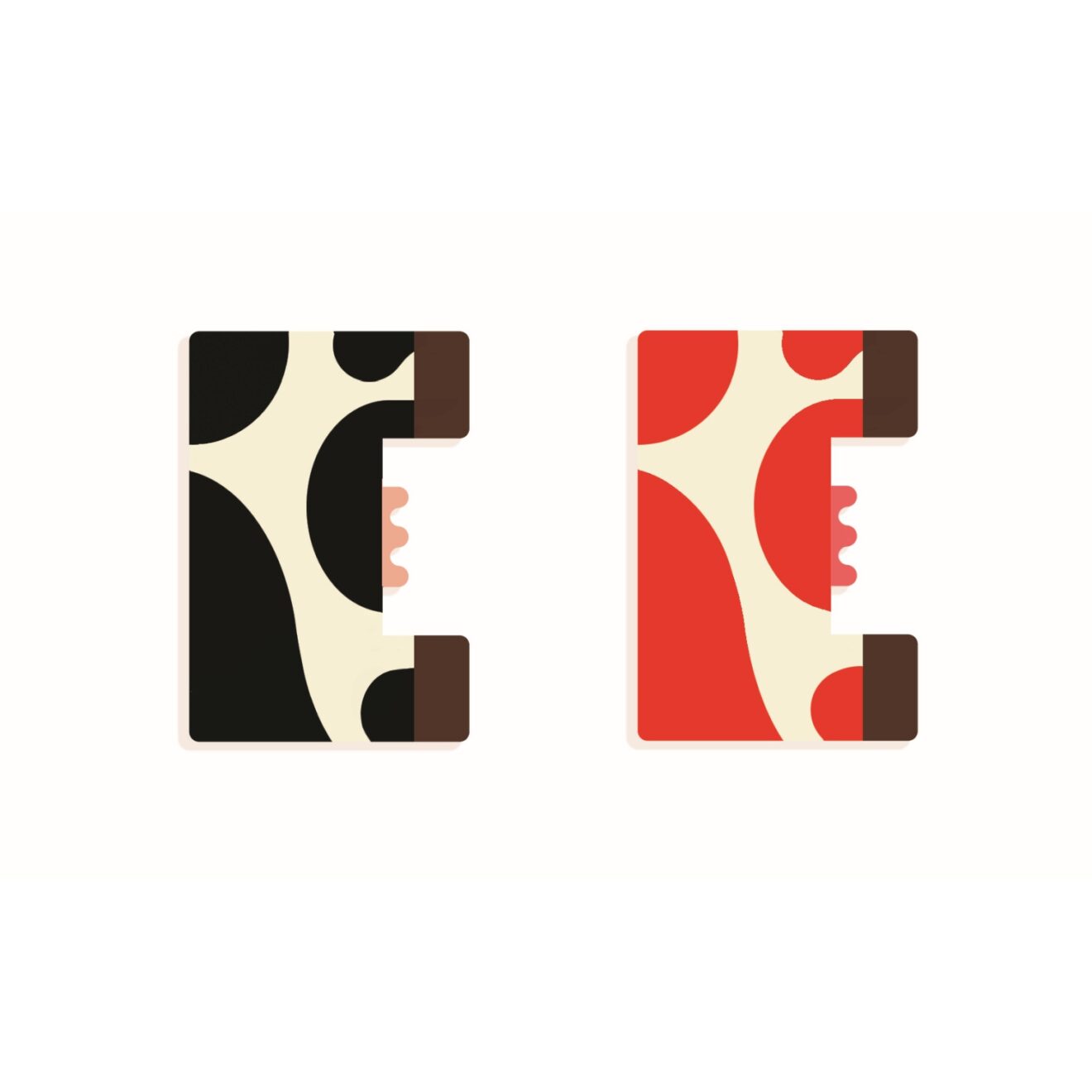 djeco - Tier-Buchstabe aus Holz "Grafische Tiere" - E - LottiKlein