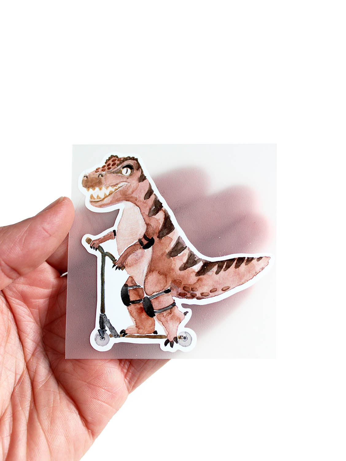 halfbird - Bügelbild – T-Rex auf Roller - LottiKlein